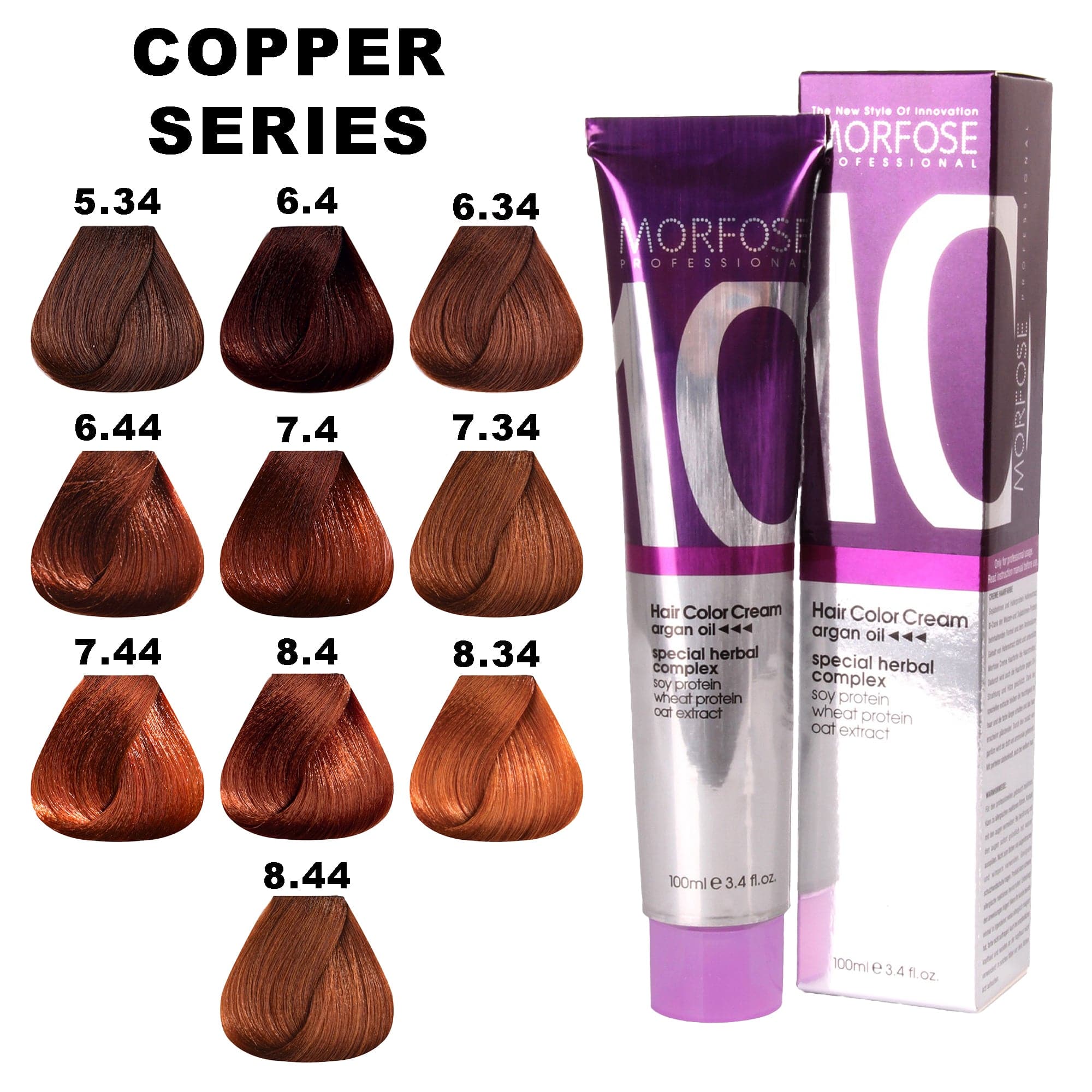 Morfose - 10 Hair Colour Cream Copper Series 100ml