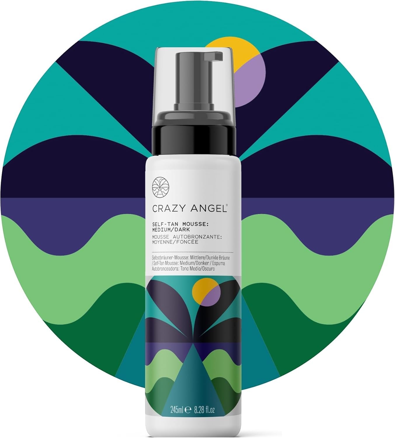 Crazy Angel Self Tan Mousse Medium Dark 245ml Crazy Angel Self Tan Mousse Medium Dark 245ml