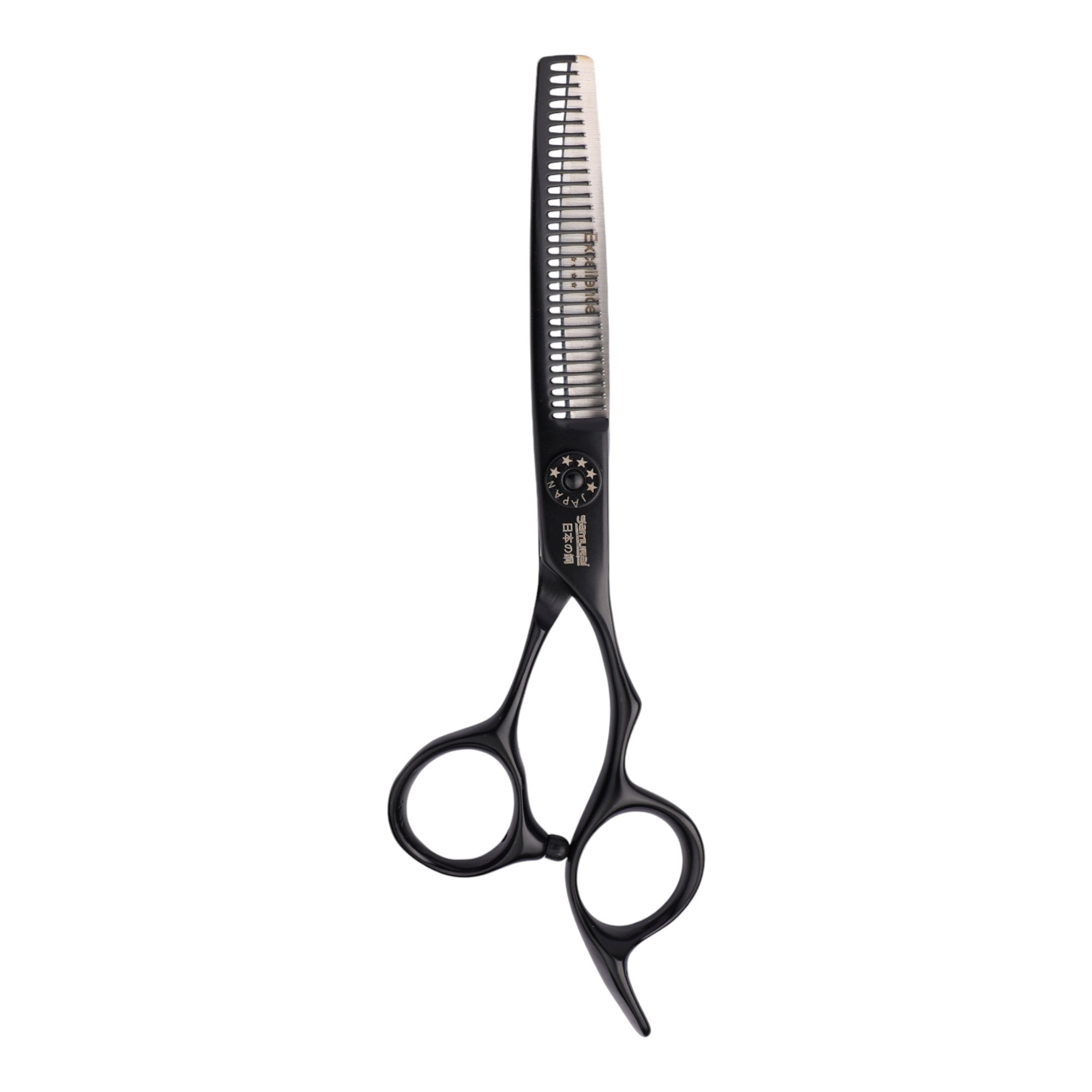 Samurai - 100-610BK Classic Pro Black Titanium Thinning Scissors 6 Inc