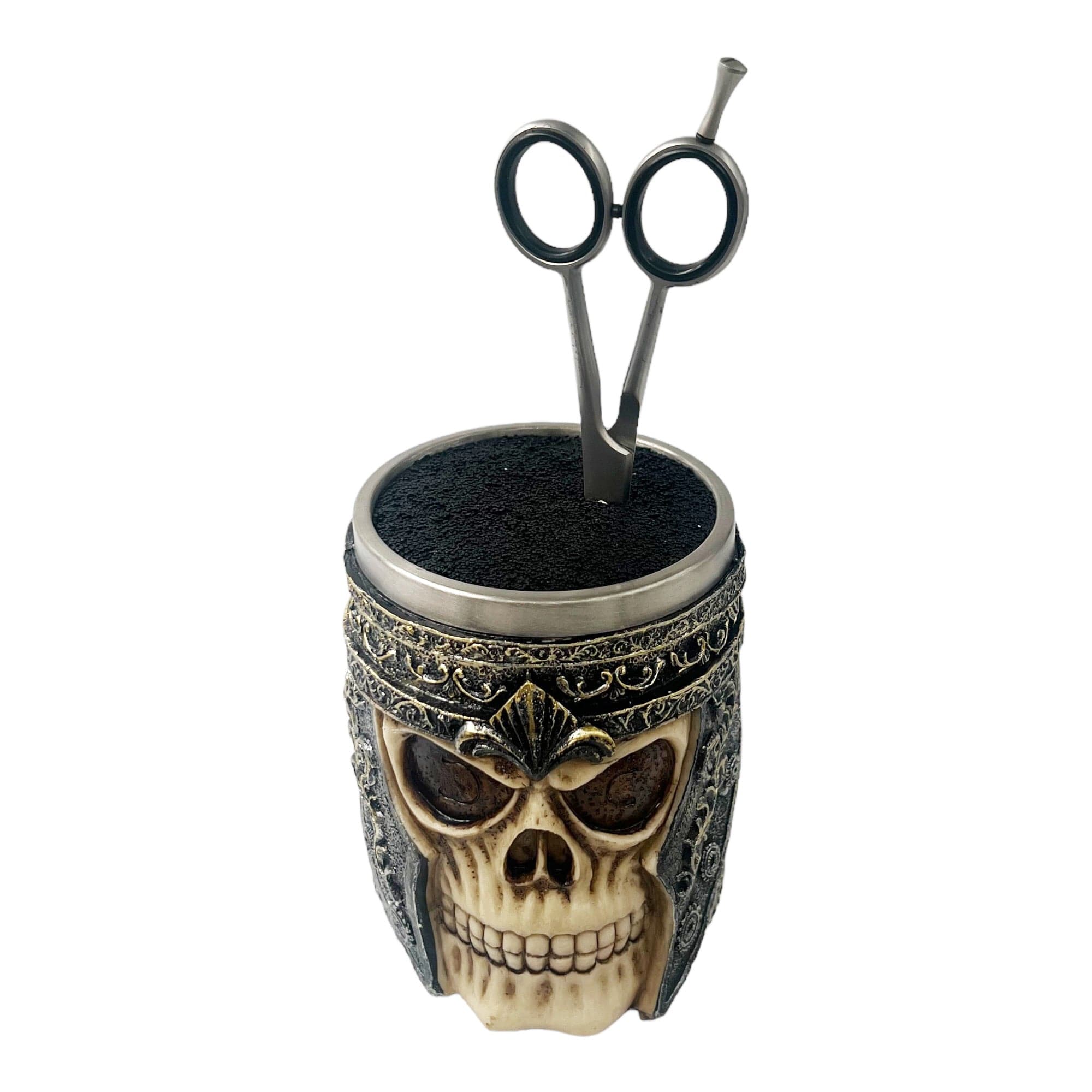 Eson - Scissors Holder Soldier Skull With Bristles